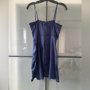 Francesca's Collections | Dresses | Francescas Navy Blue Satin Corset ...